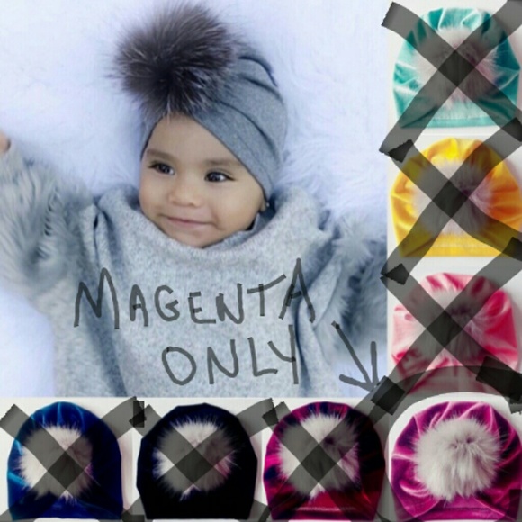 puff ball | Accessories | Babys Turban Type Puff Ball Cap | Poshmark